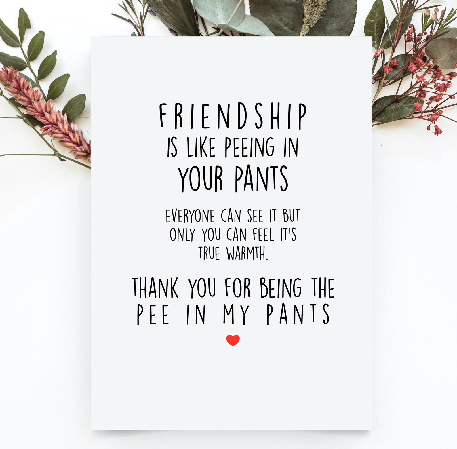 Funny Best Friend Card, Friendship Day Card, Funny Bestie Card, Funny ...