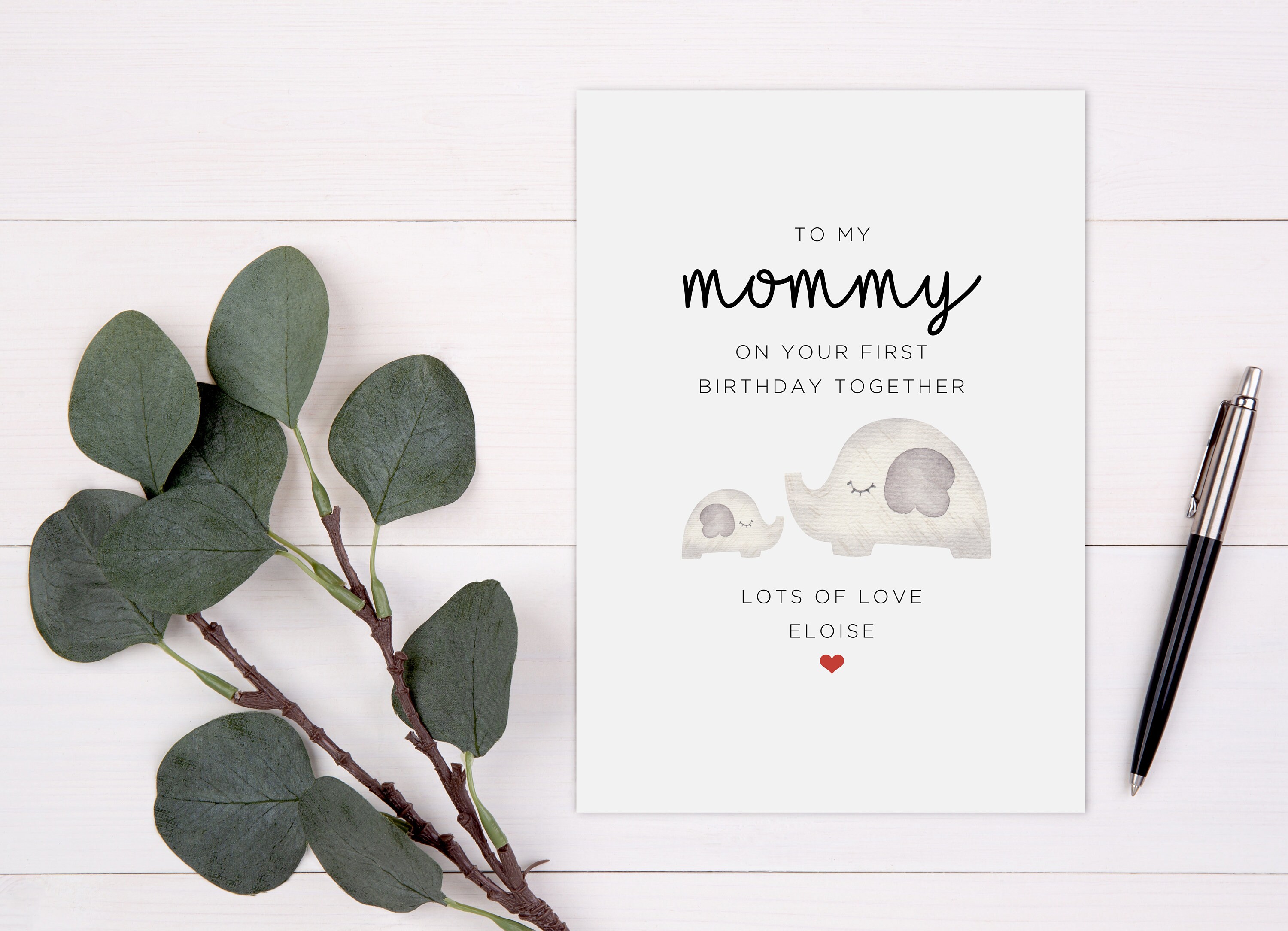 Personalized Happy 1st Birthday as Mom Card, Birthday Card for Mommy ...