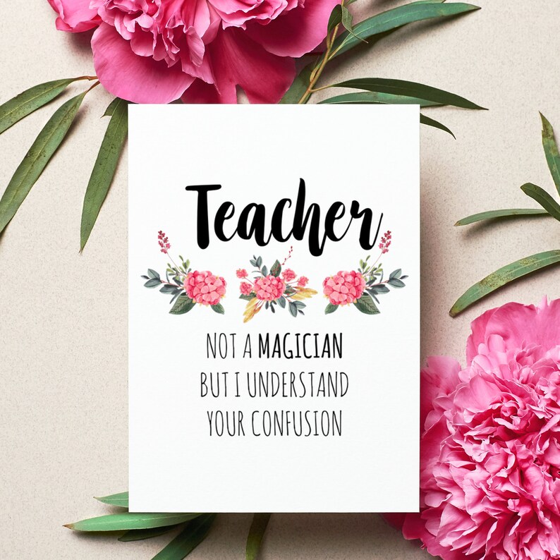 Teacher Appreciation Week Card Funny Teacher Appreciation - Etsy