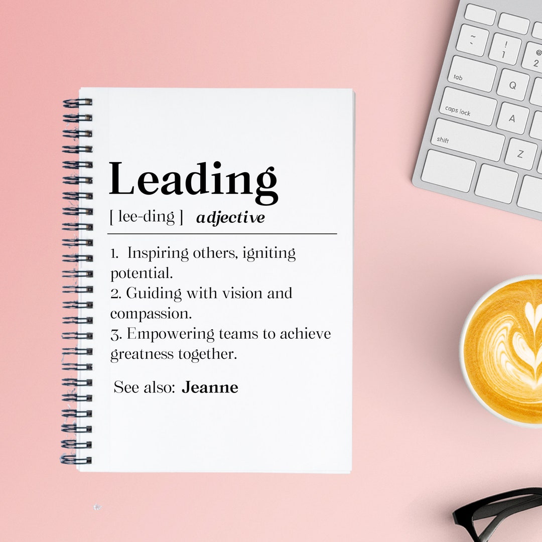 Personalized Leader Birthday Notebook, Custom Leadership Gift, Manager ...