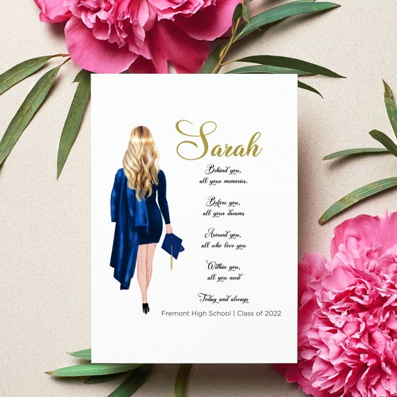 Personalized Graduation Card Daughter Graduation From Mom - Etsy