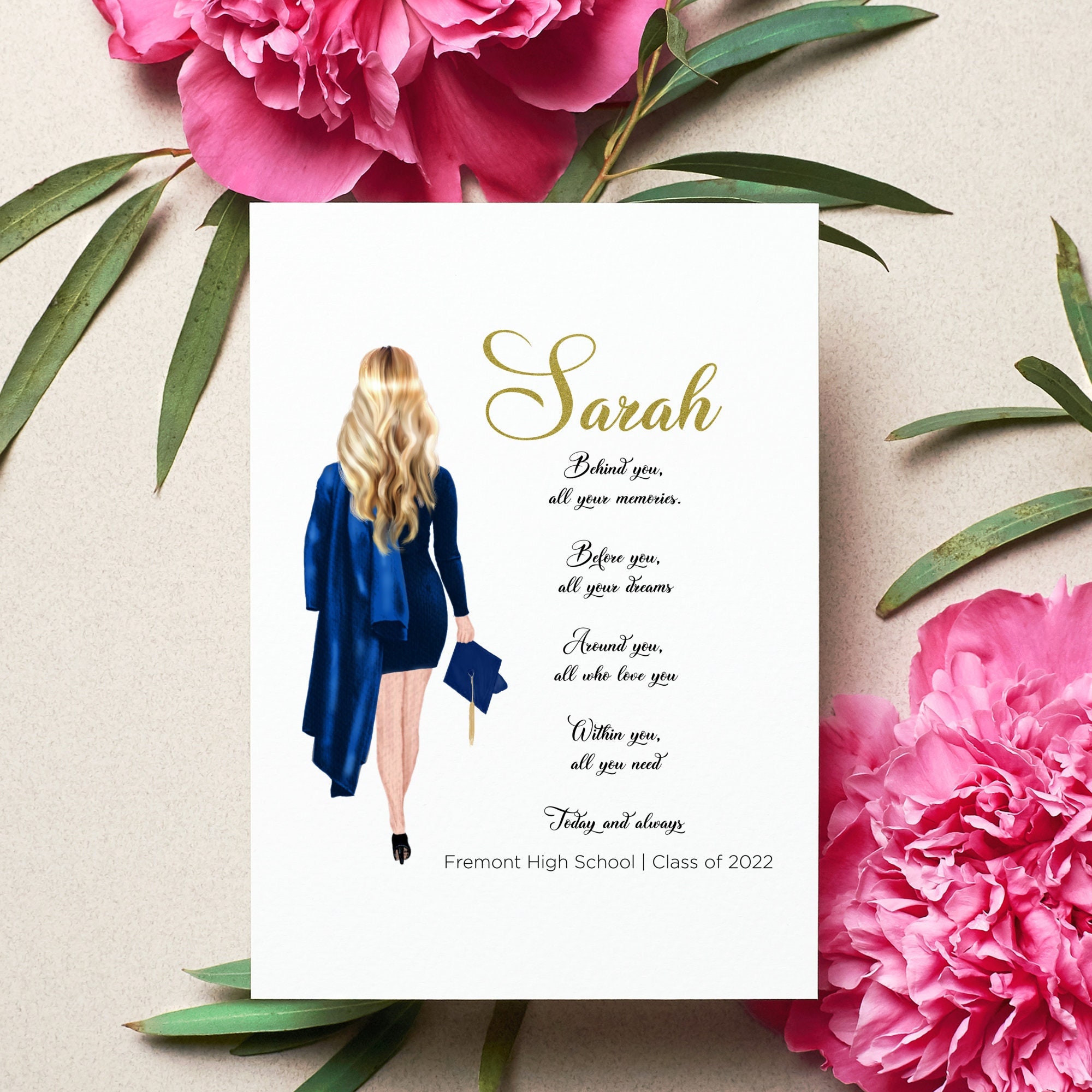 Personalized Graduation Card, Daughter Graduation From Mom Gift ...