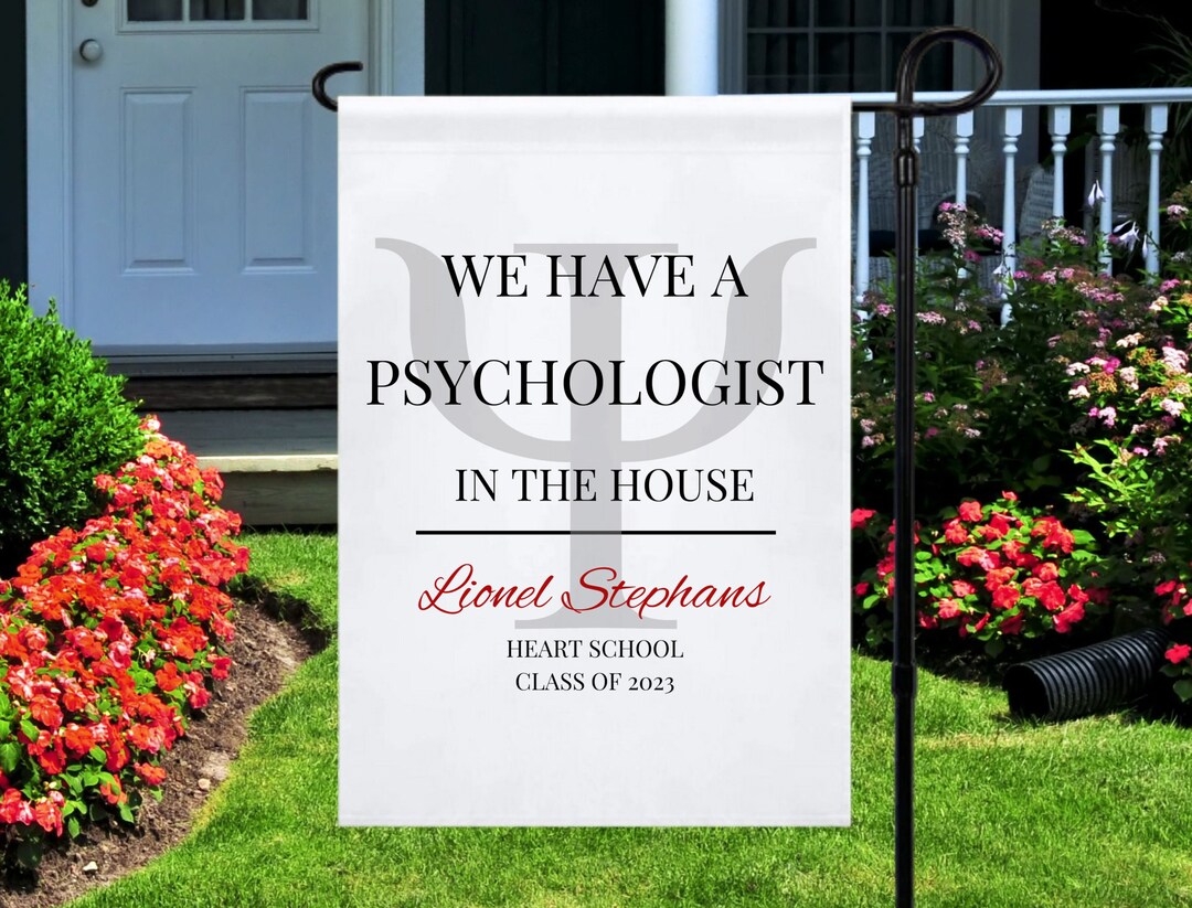 Personalized Psychologist Graduation Garden Flag, Psychology Graduation ...