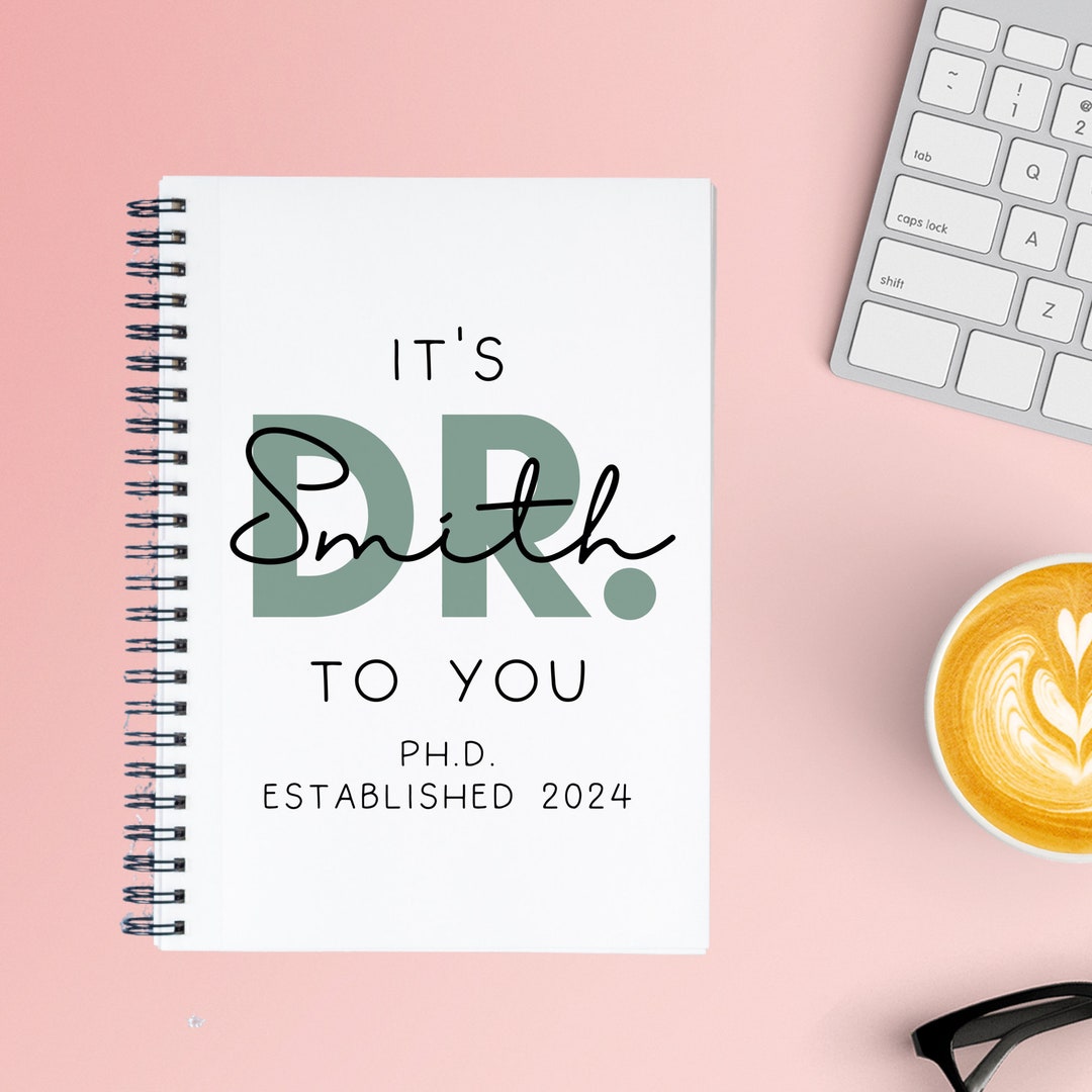 Personalized Funny Phd Graduate Notebook, Its Doctor Actually Gift, Christmas Doctorate Spiral ...