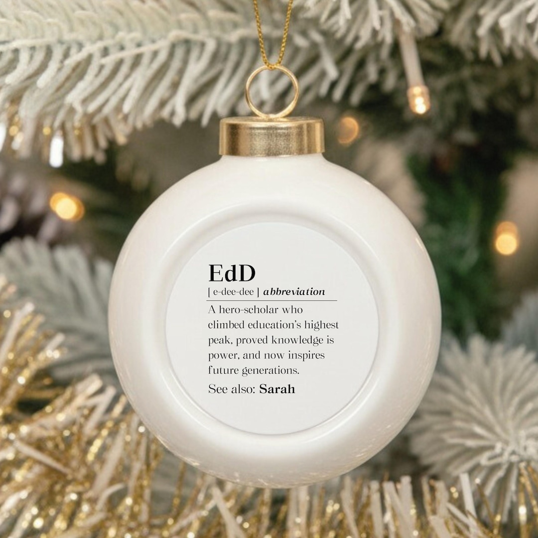 Custom Edd Graduation Ornament, Doctor of Education Graduate Gift ...