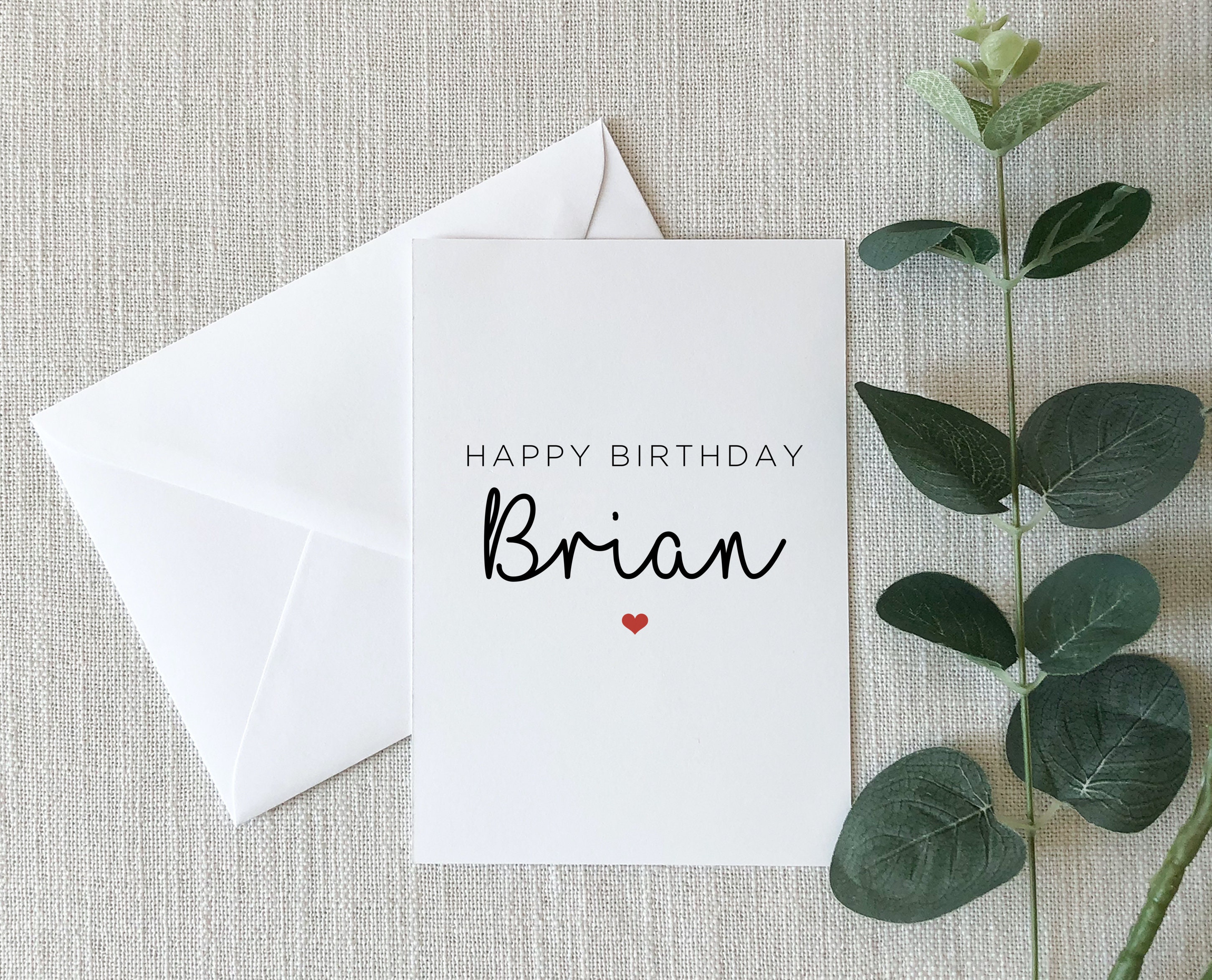 Personalized Happy Birthday Card Birthday Card for Him - Etsy