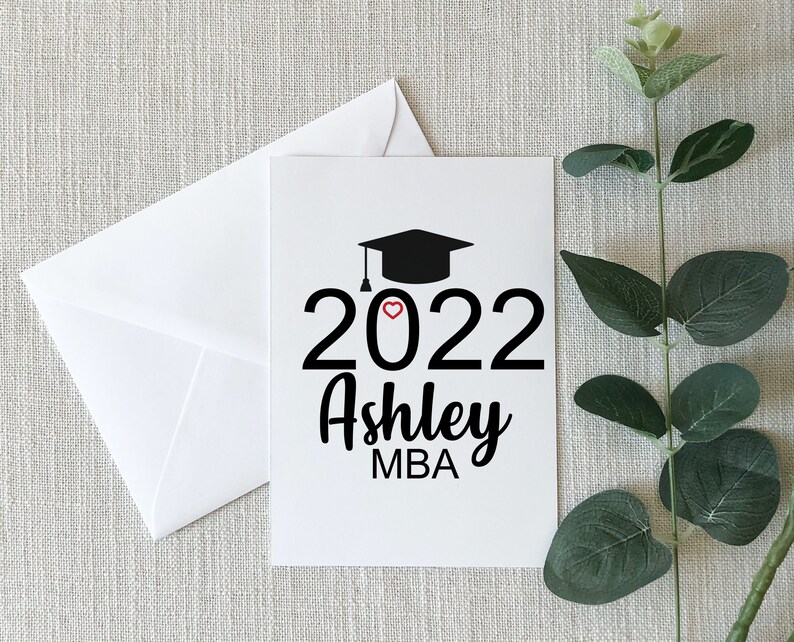 Personalized Mba Card Mba Graduation for Her Gift Mba - Etsy