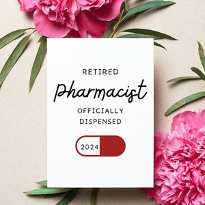 Personalized Retired Pharmacist Funny Card, Retired Pharmacy Tech Gift ...