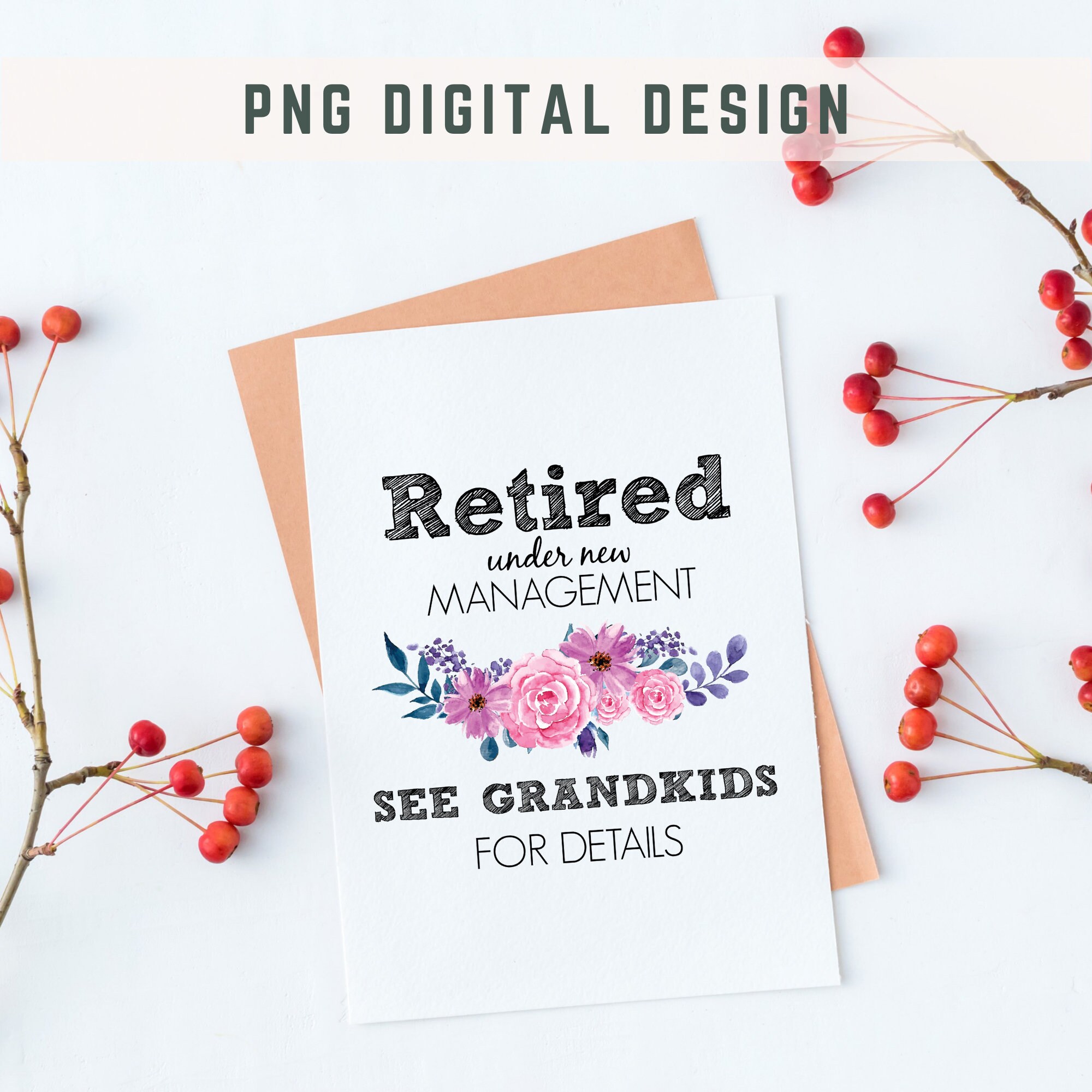 Retired Grandma Png Retirement Printable Sublimation Design - Etsy