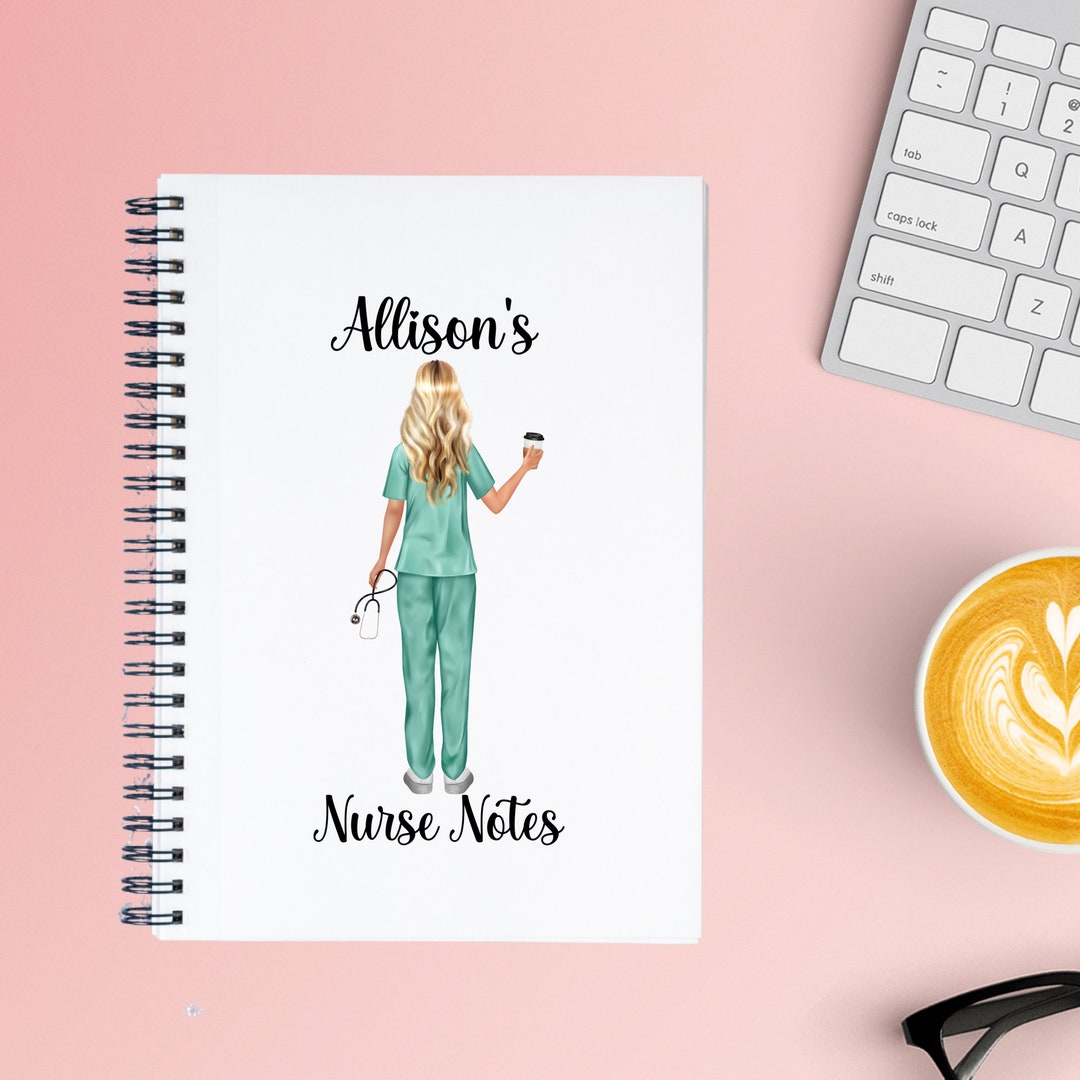 Personalized Nurse Notebook, Nursing School Spiral Notebook, Nurse ...