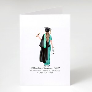 Nursing School Graduation Card, Personalized Nurse Graduate Gift, Nurse ...