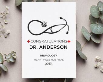 Personalized Congrats New Doctor Card Residency Match Gift - Etsy