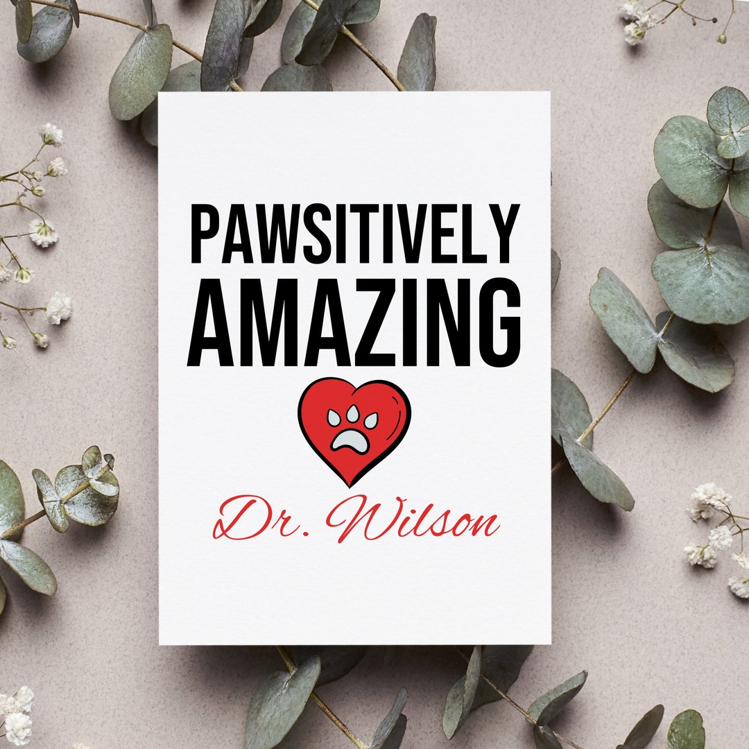 Personalized Veterinarian Graduation Card, Vet Graduation Party Gift ...