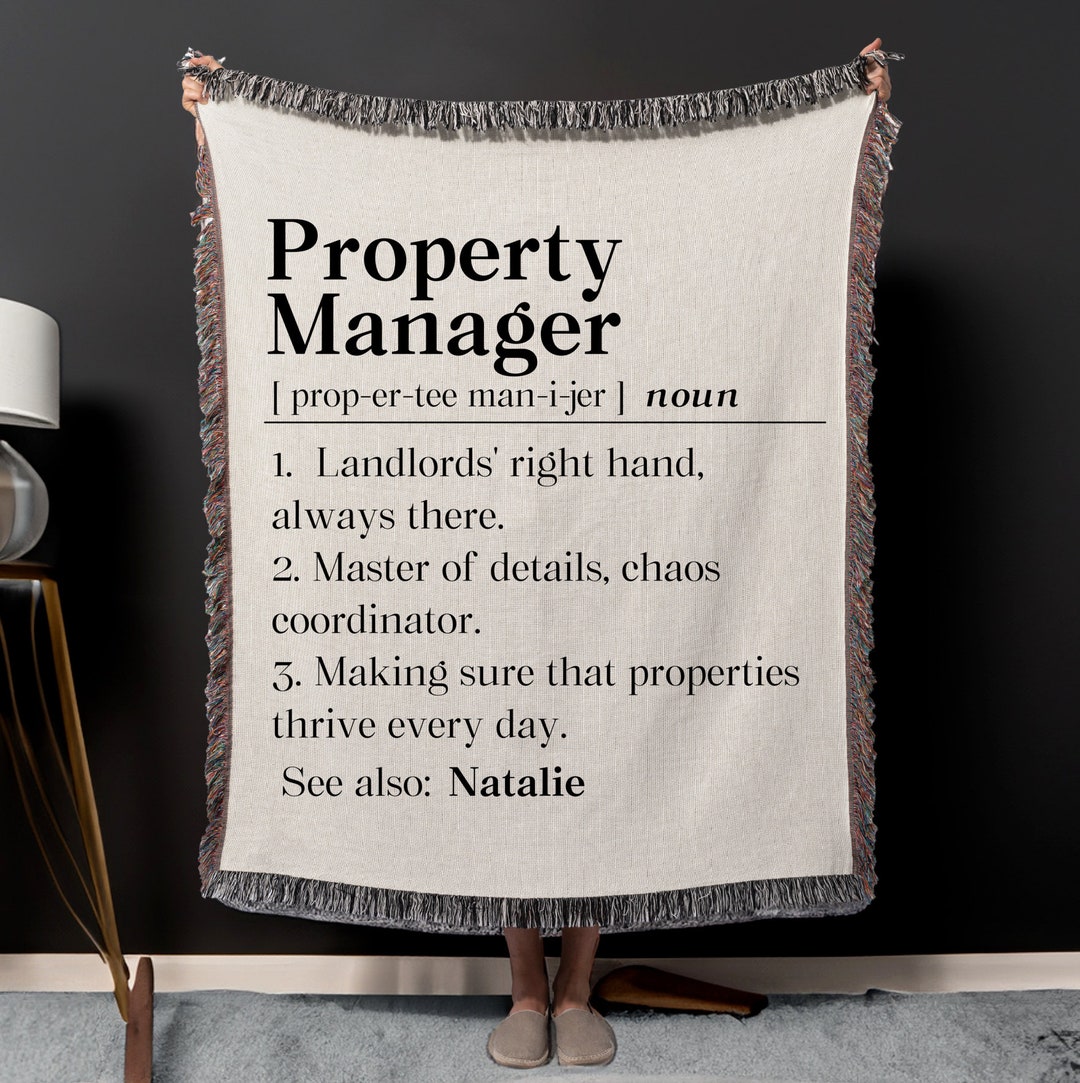 Personalized Property Manager Thank You Woven Blanket, New Property ...