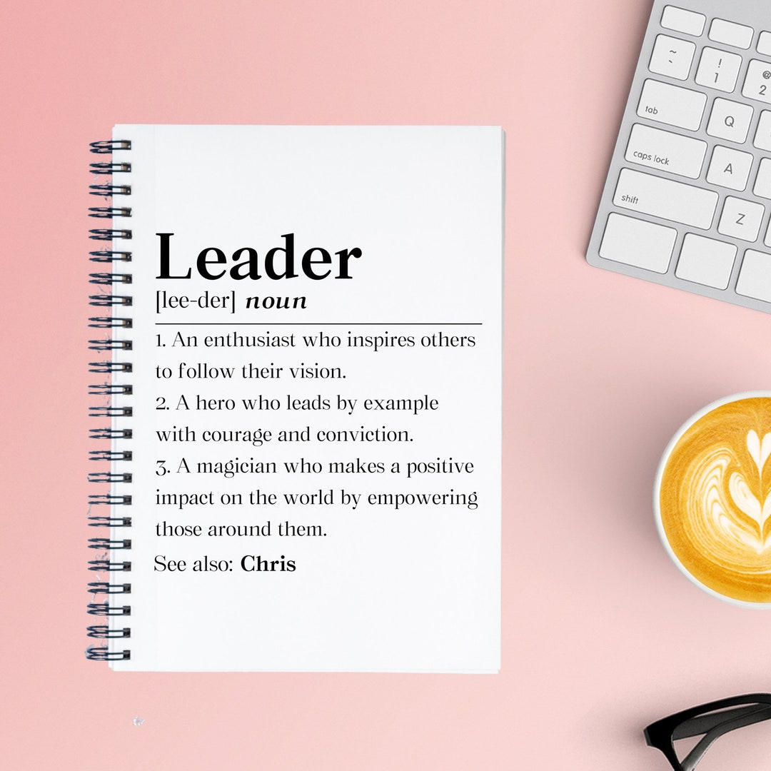 Personalized Leader Birthday Notebook, Leader Thank You Gift, Leader ...