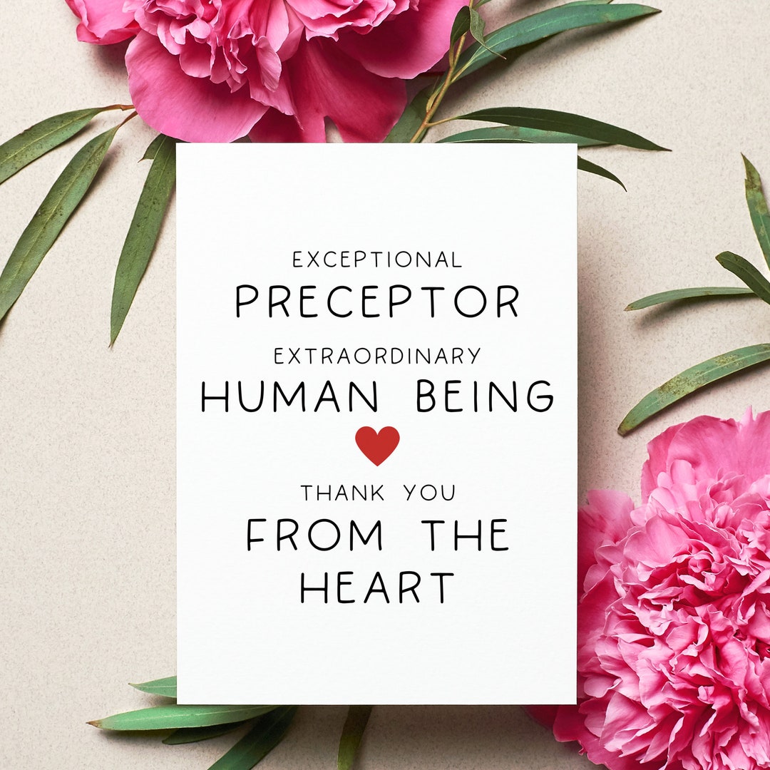 Preceptor Thank You Card, Nurse Preceptor Appreciation Gift, Nurse Week ...