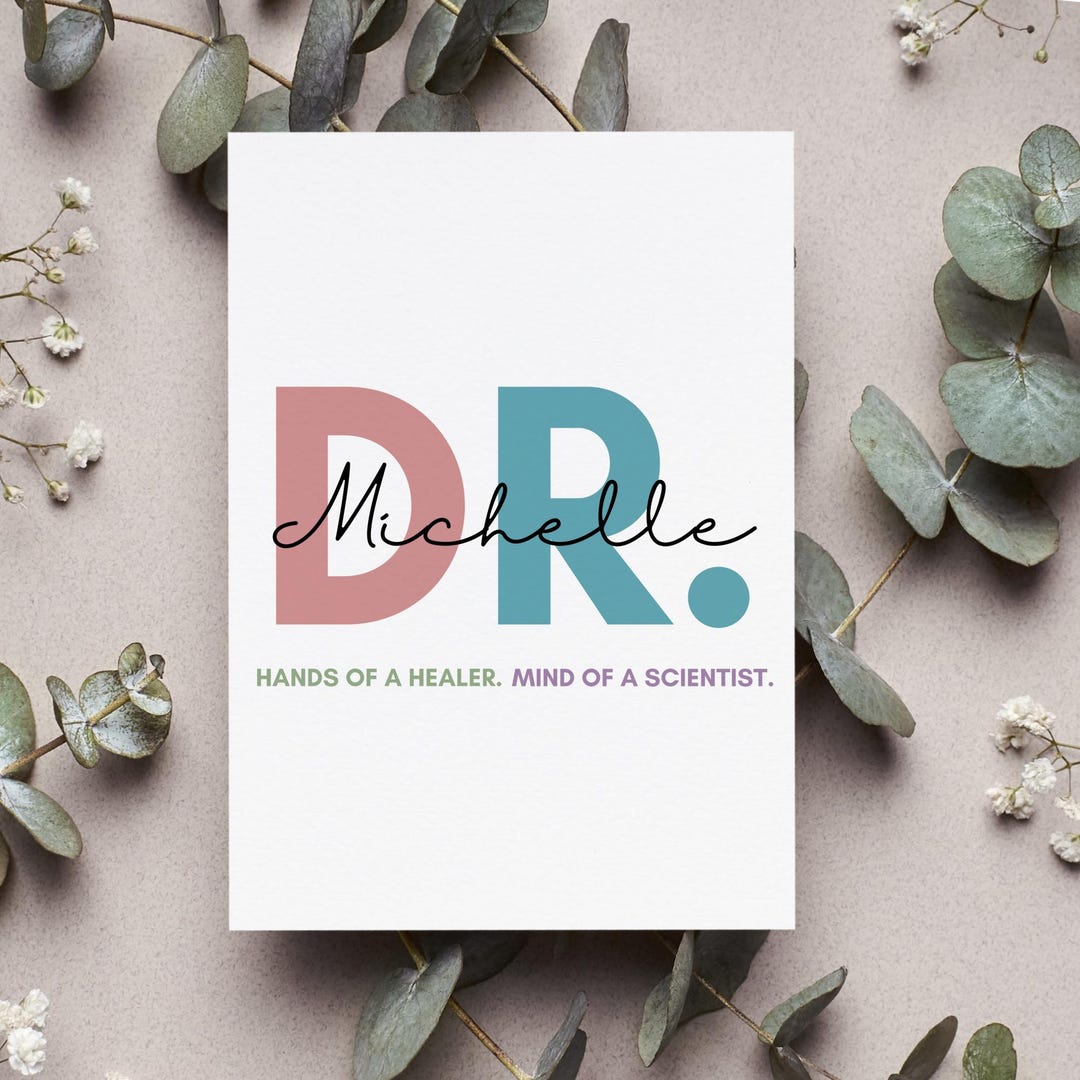 Personalized Doctor Appreciation Card, Medical School Graduate Gift ...