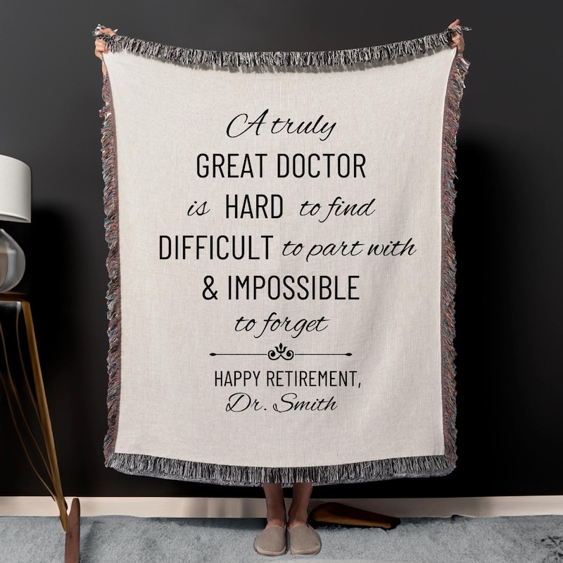 Woven Retirement Throw - Etsy