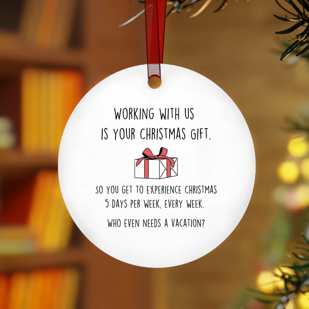 Gift for Coworker Christmas Ornament, From Boss to Employee Gift, Work ...