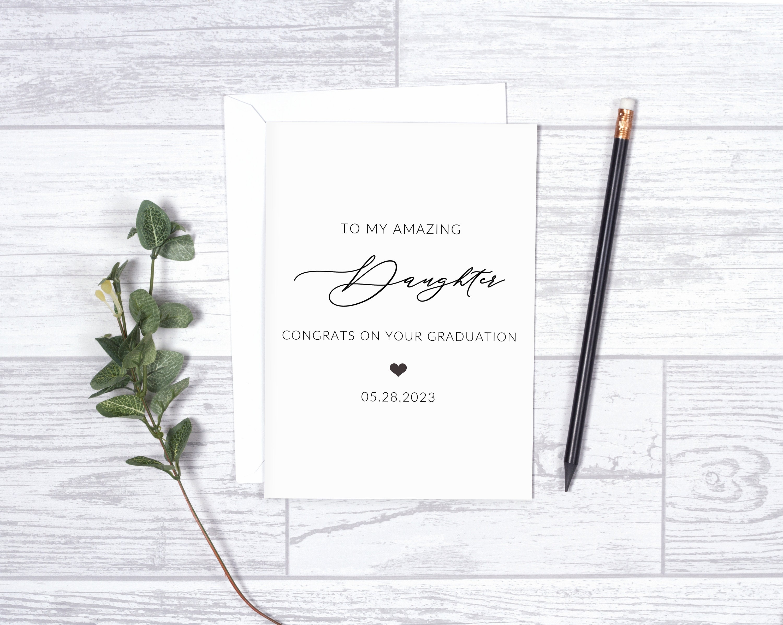 Personalized Daughter Graduation Card Custom Graduate - Etsy