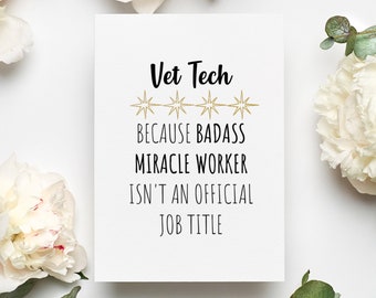 Vet Tech Birthday Card - Etsy