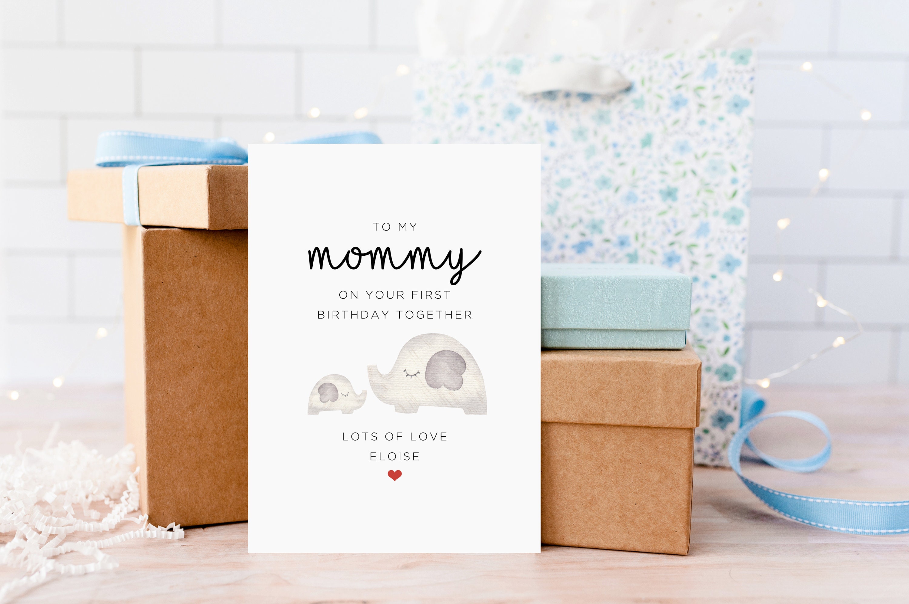 Personalized Happy 1st Birthday as Mom Card, Birthday Card for Mommy ...
