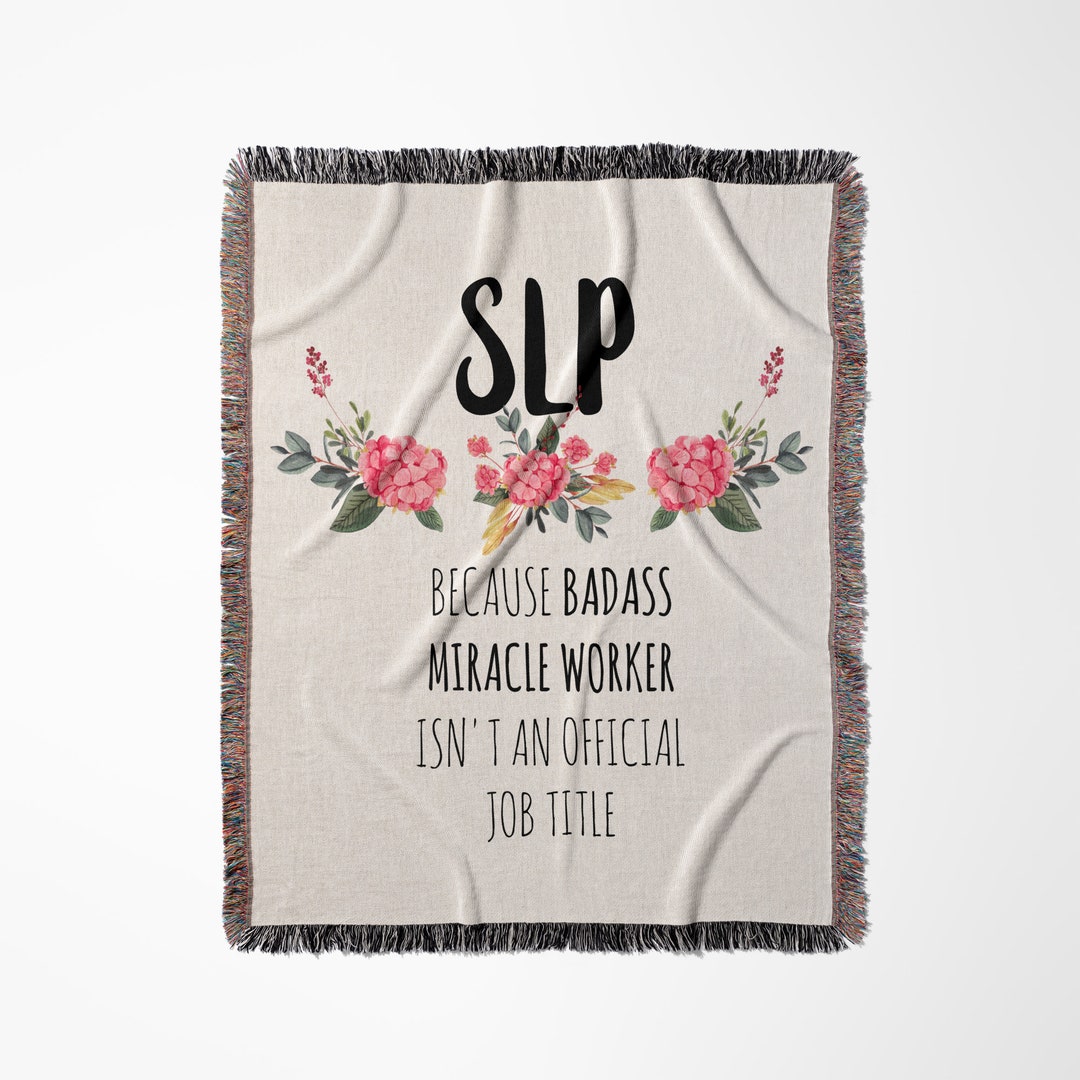 Slp Thank You Gift, Slp Graduation Throw Blanket, Daughter Slp Graduate ...