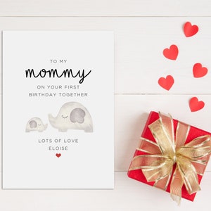 Personalized Happy 1st Birthday as Mom Card, Birthday Card for Mommy ...