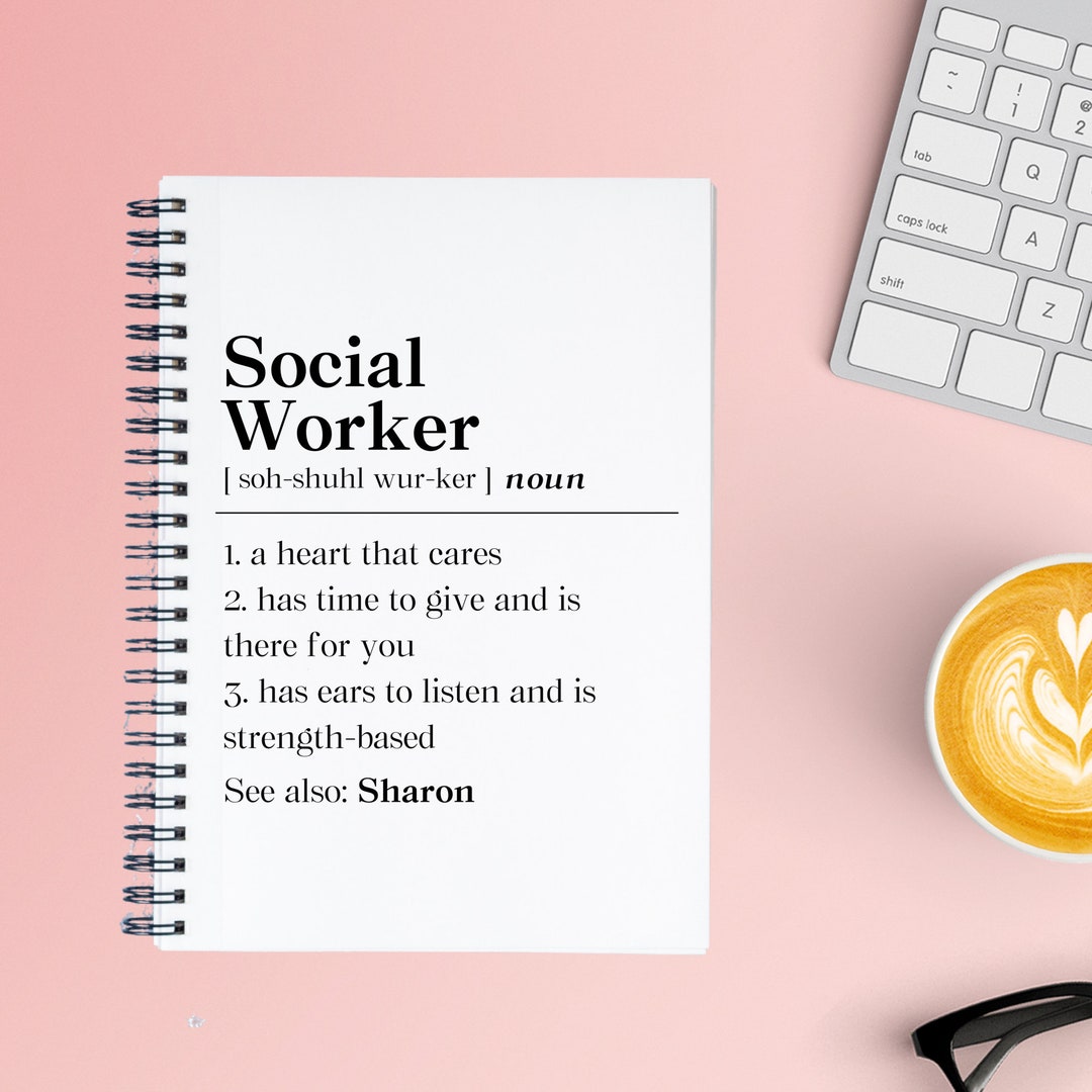 Personalized Social Worker Notebook, Social Worker Appreciation Gift ...