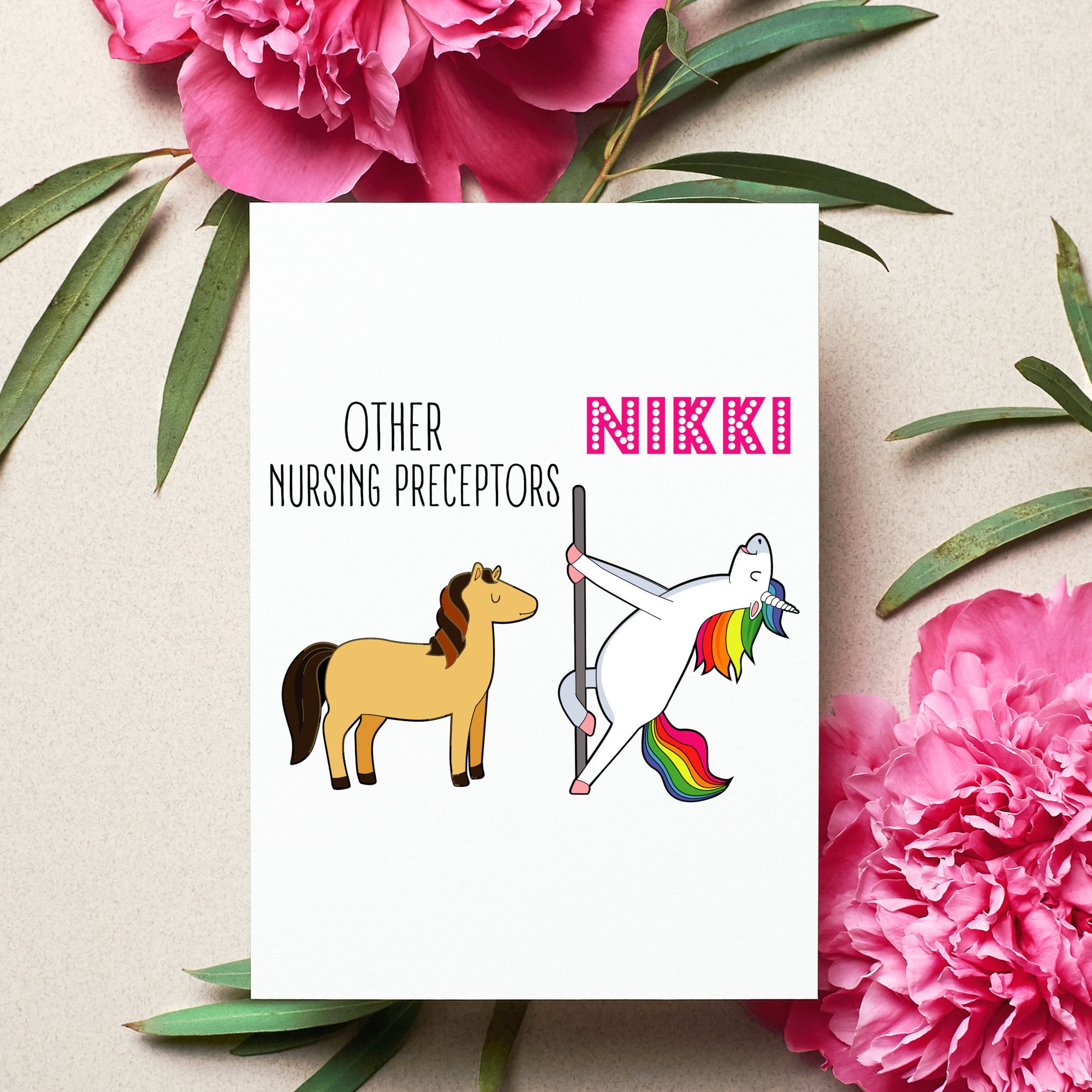 Personalized Nursing Preceptor Card, Nurse Preceptor Thank You Gift ...