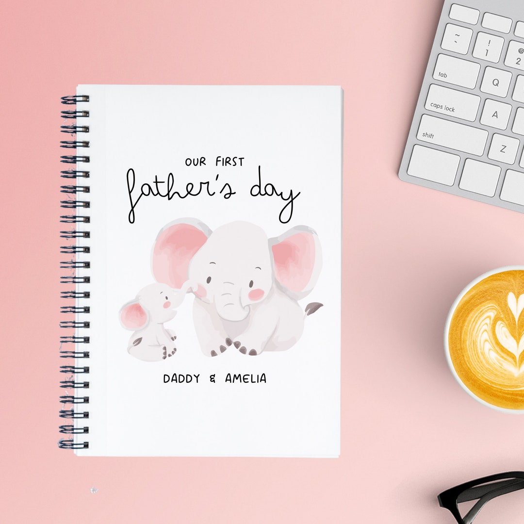 Personalized Our First Fathers Day Daddy Notebook, Custom 1st Fathers ...