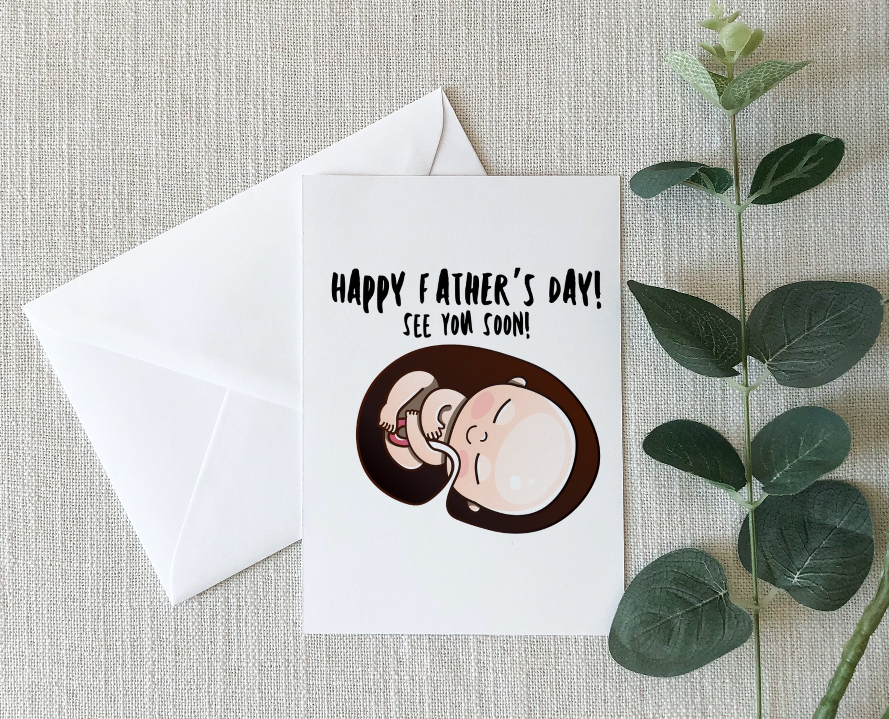 Happy Father's Day From The Bump Card Fathers Day Gift | atelier-yuwa ...
