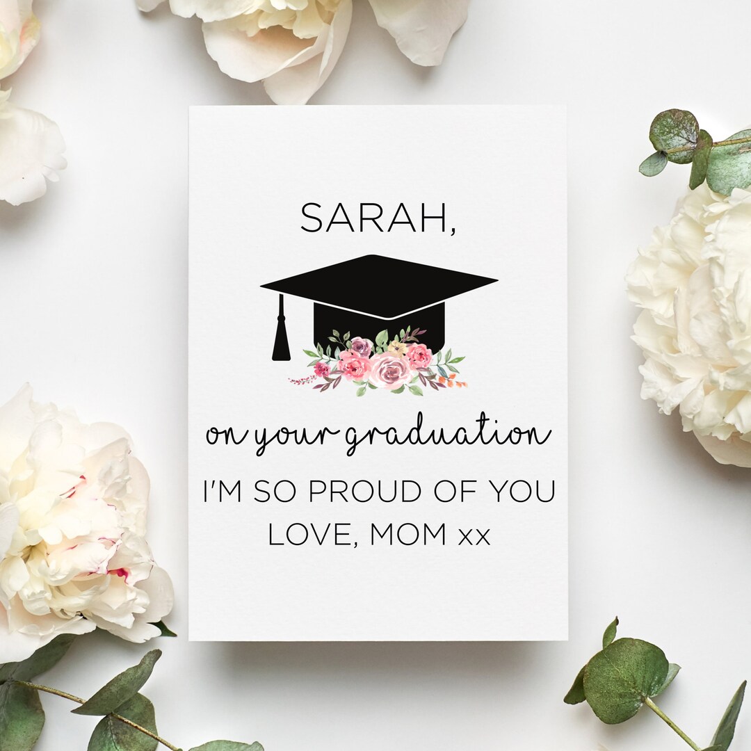 Personalized Daughter Graduation Card, Daughter Graduation Gift From ...