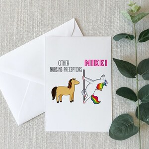 Personalized Nursing Preceptor Card, Nurse Preceptor Thank You Gift ...