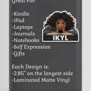 I Know You Lying Sticker, IKYL, Black Woman Who Loves to Read, Black ...