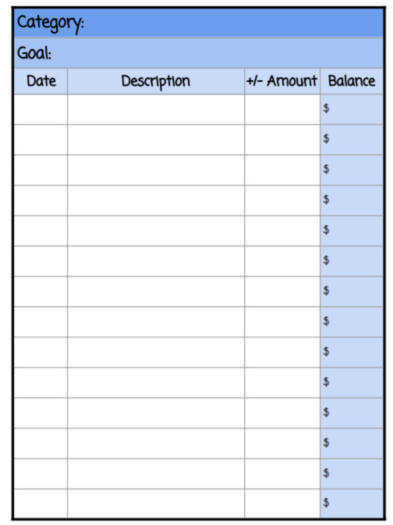 Printable Cash Envelope Tracking Slips - Etsy