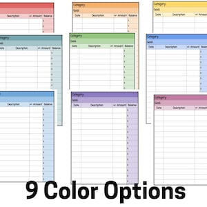 Printable Cash Envelope Tracking Slips - Etsy