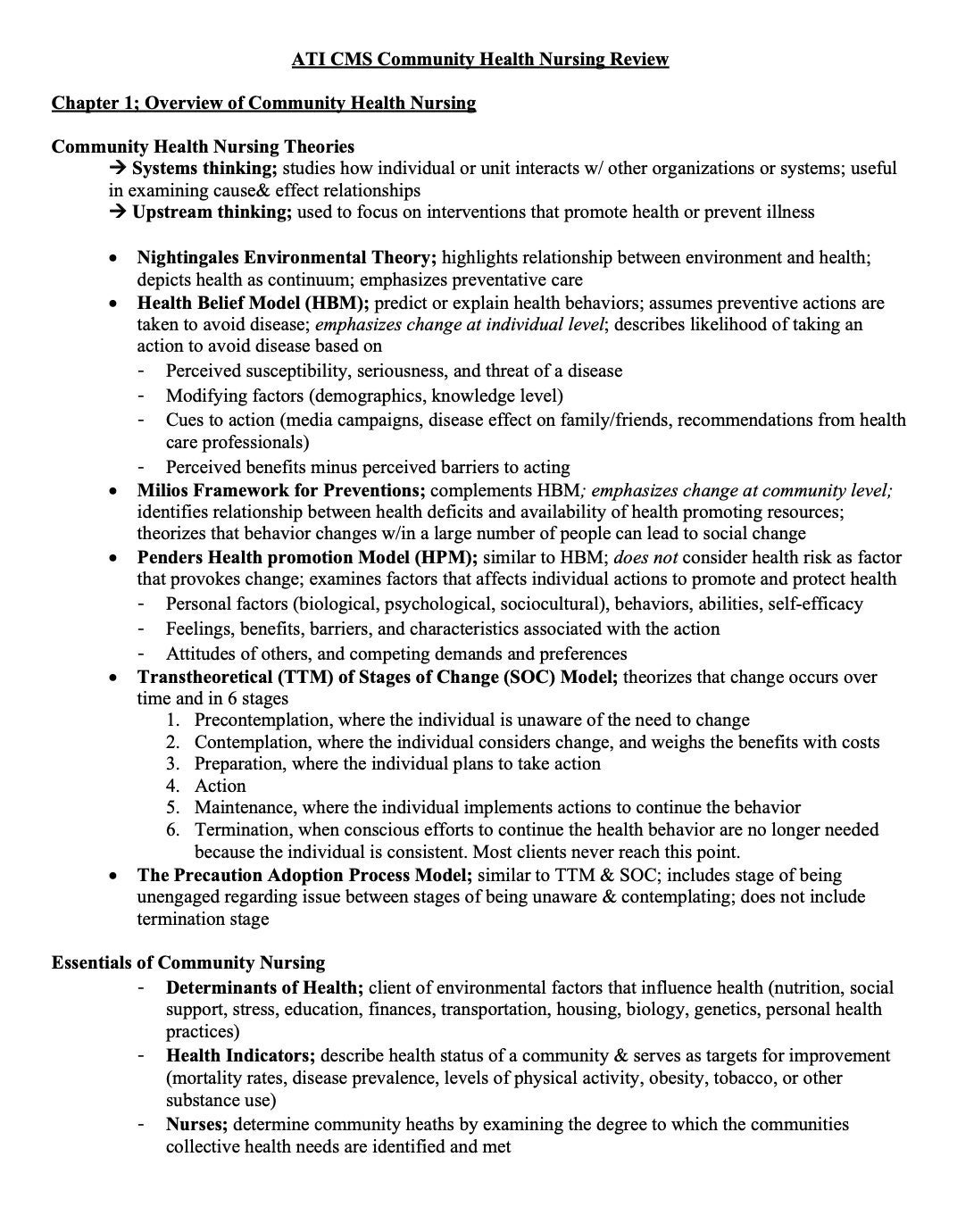 Get a Level 2 or Higher! Community ATI CMS Comprehensive Review Study ...