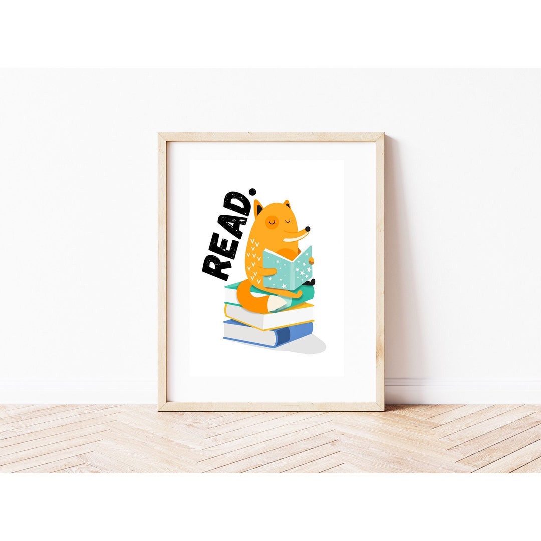 Printable Kids Read Poster Playroom Classroom Nursery Kids Bedroom ...