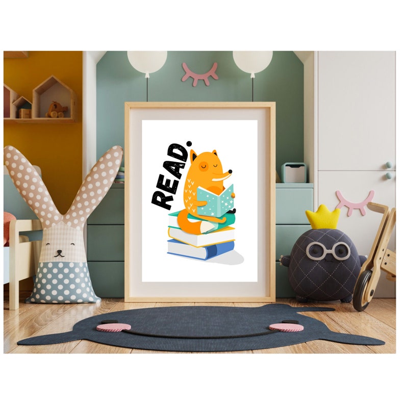 Printable Kids Read Poster Playroom Classroom Nursery Kids - Etsy