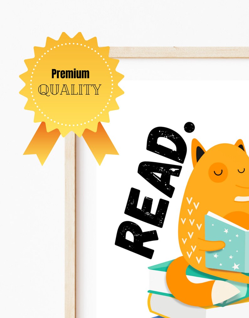 Printable Kids Read Poster Playroom Classroom Nursery Kids - Etsy