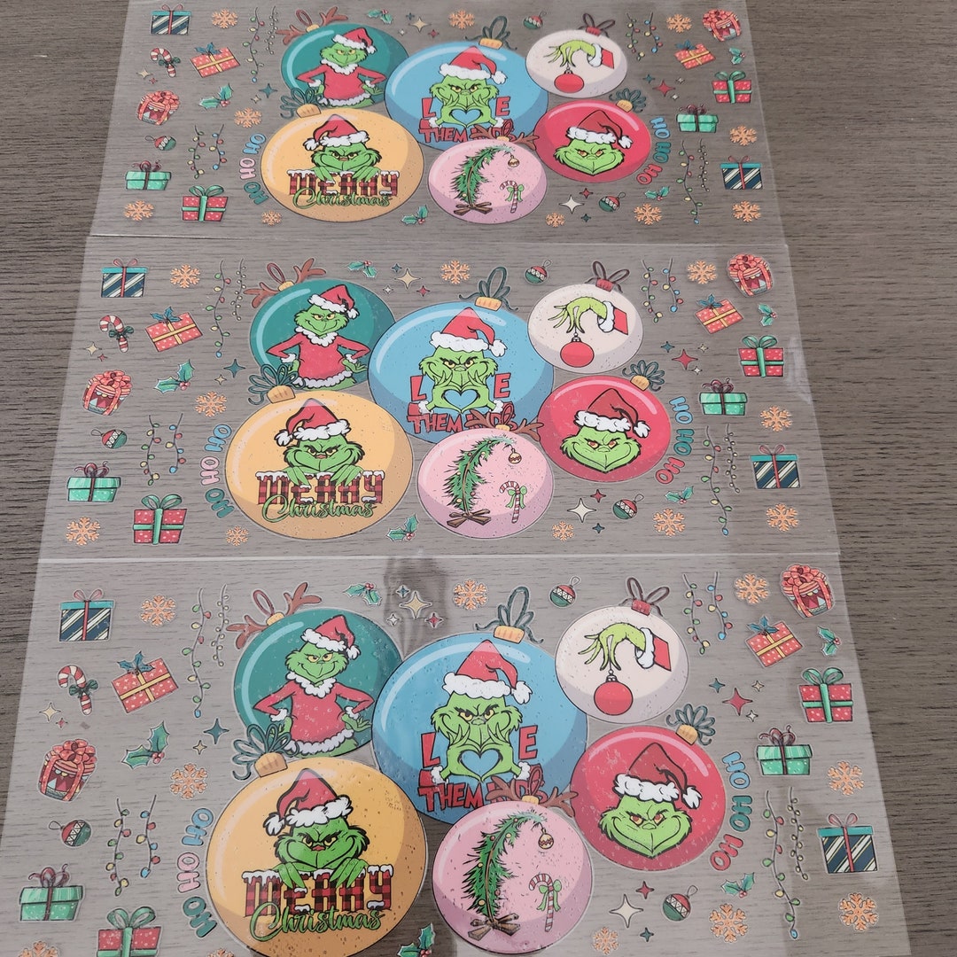 16oz UV Dtf Merry Wrap Ready to Apply Cup Wrap No Heat Needed Permanent Adhesive Waterproof - Etsy