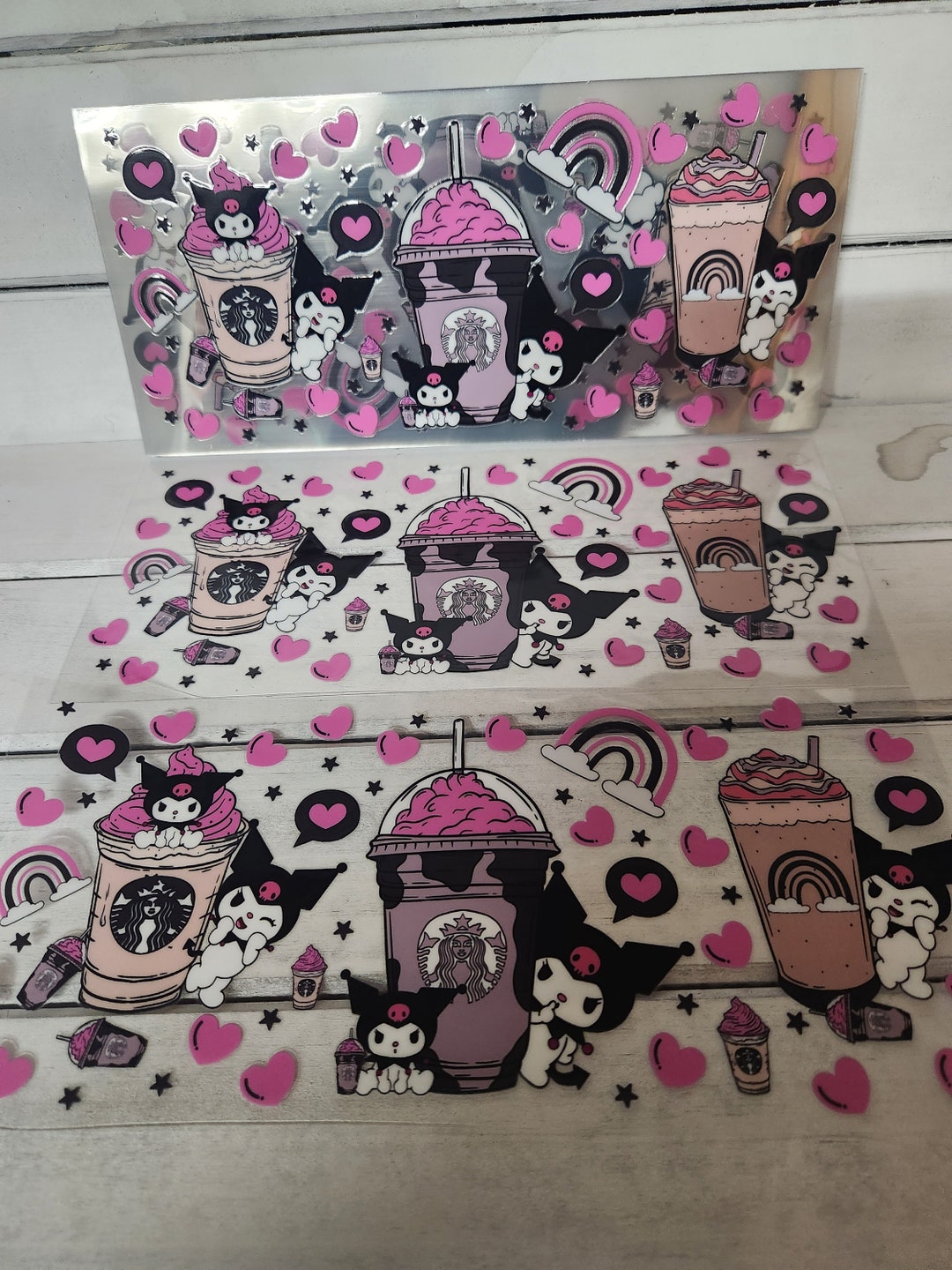 16oz UV DTF Coffee Wrap Ready to Apply Cup Wrap No Heat - Etsy