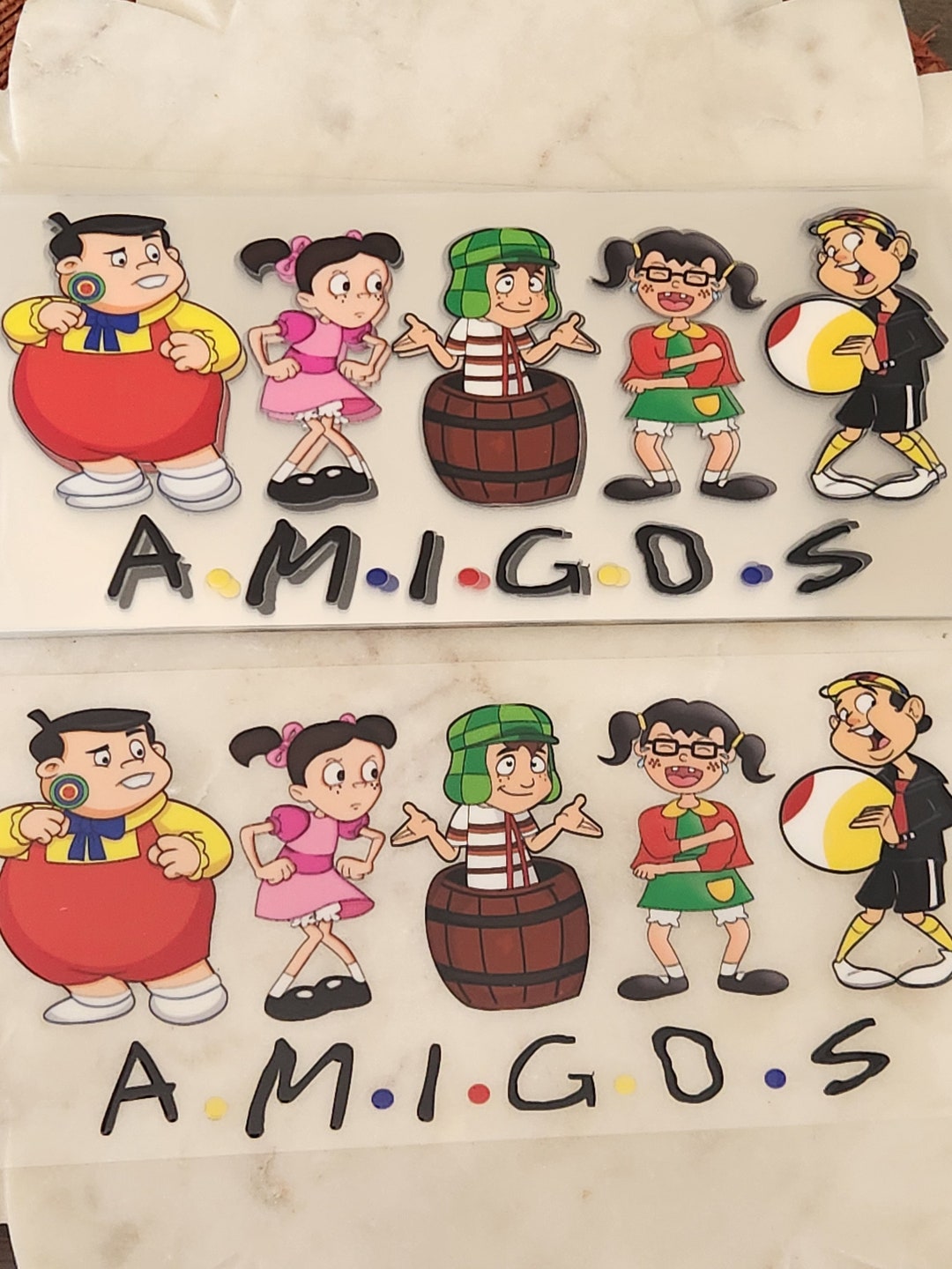 16oz UV DTF Amigos Wrap Ready to Apply Cup Wrap No Heat Needed ...