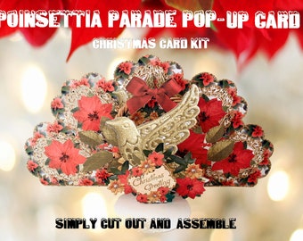 Merry X-mas Light-up Card Kit DIY Christmas Card Pop-up Card Paper ...