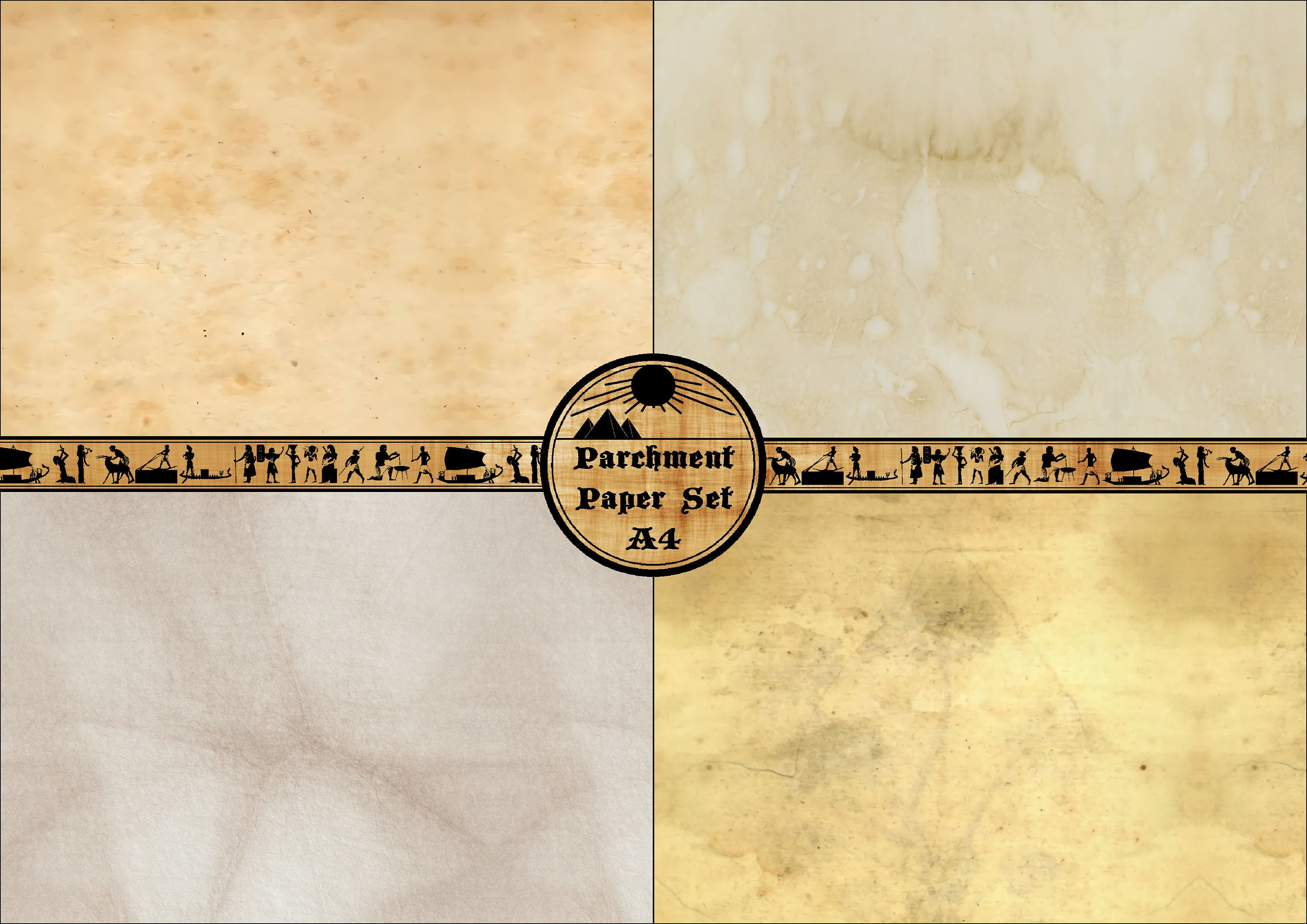 Parchment Paper Printable Set A4 - Etsy
