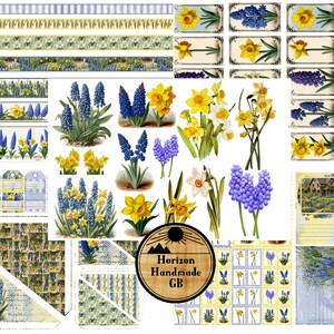 Spring Floral Junk Journal Kit, Printable Journal Ephemera ...