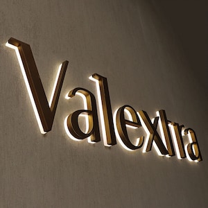 Custom Stainless Steel Logo Sign, Illuminated Logo Sign Backlit-brushed ...