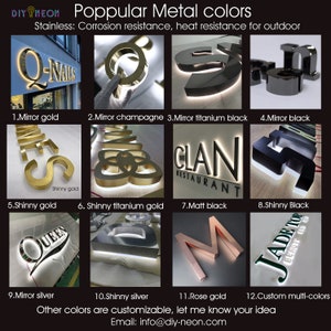 Custom Stainless Steel Logo Sign, Illuminated Logo Sign Backlit-brushed ...