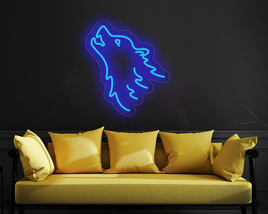 Wolf Howl Neon LED Sign Home Decor Custom Made Neon Light - Etsy